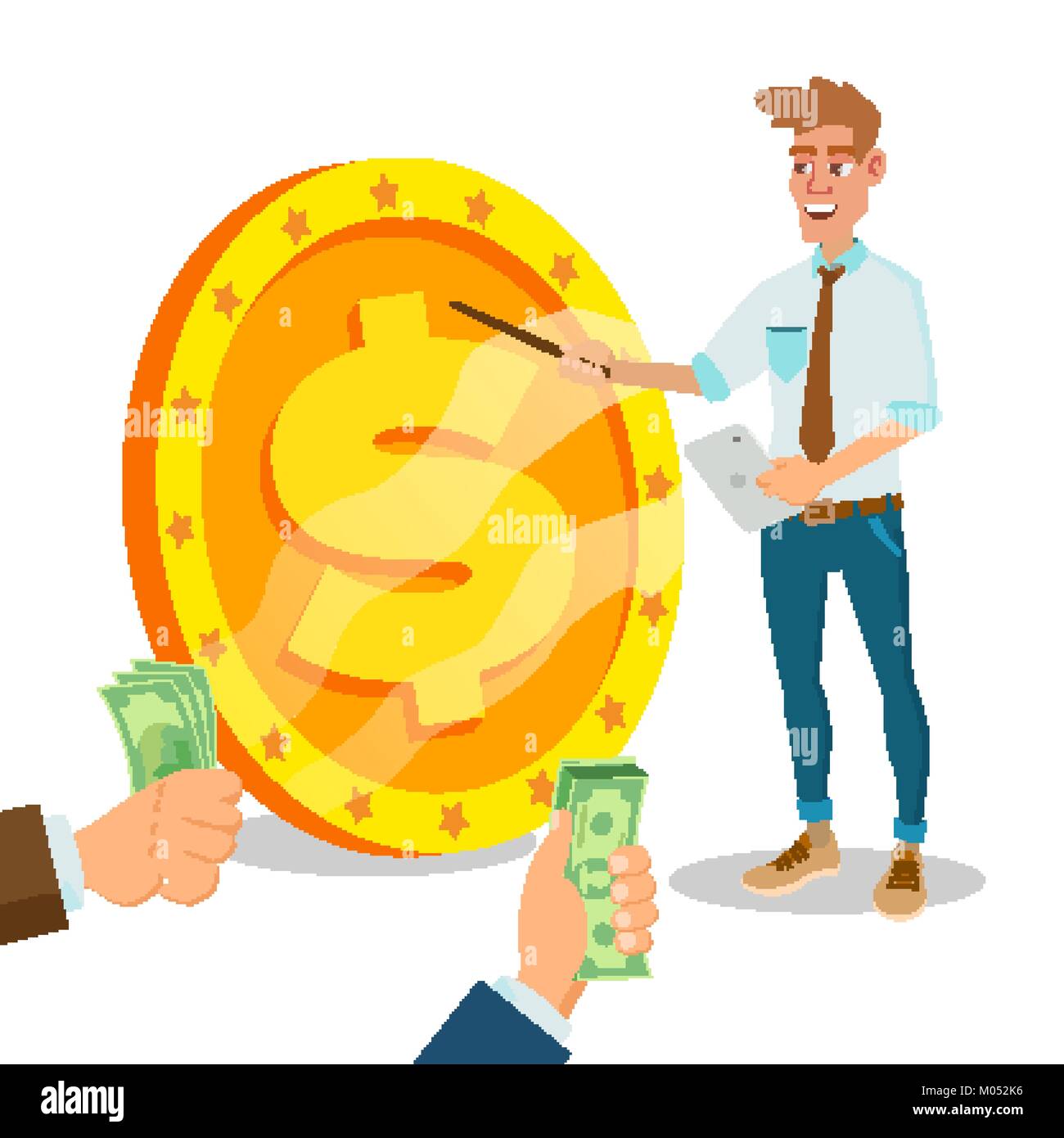 Innovative Start Up Vector. Monetization Project Idea Concept ...