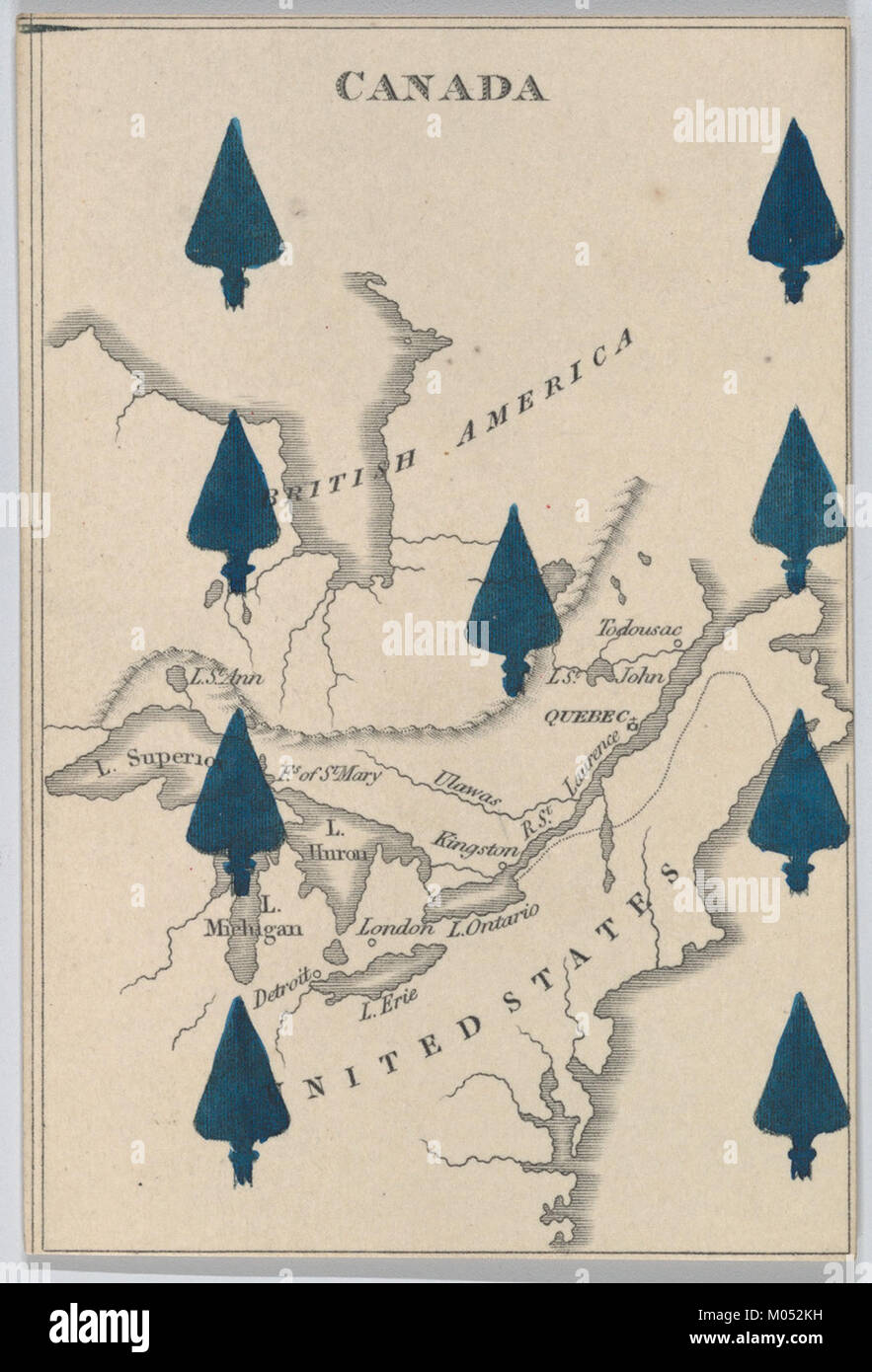 A depiction of Canada from the 'Court Game of Geography,' an ...