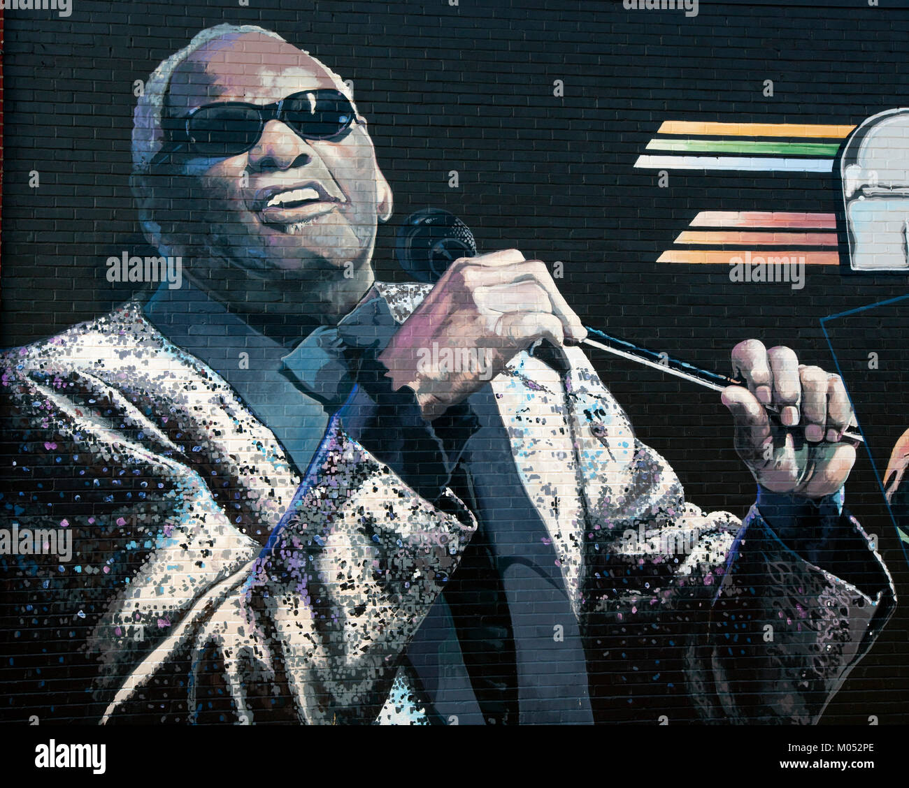 Ray Charles Mural Stock Photo - Alamy