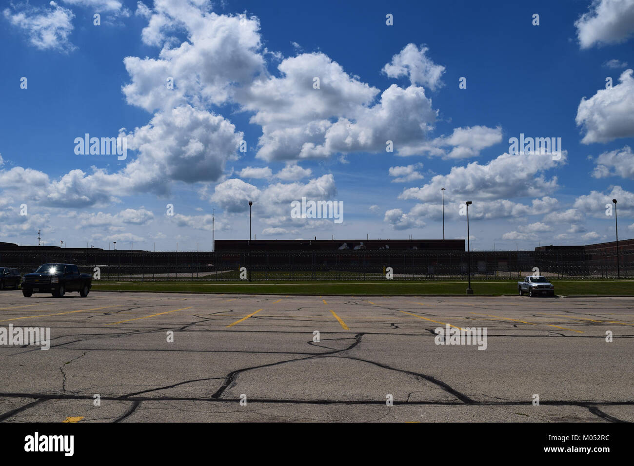 This image depicts various buildings within the Dodge Correctional ...