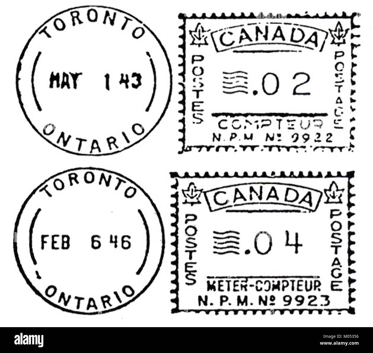 Canadian canada postage stamp Cut Out Stock Images & Pictures - Alamy