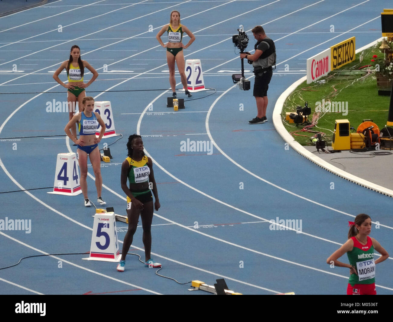 The 400m women's semi-final at the 2016 IAAF World U20 Championships in ...