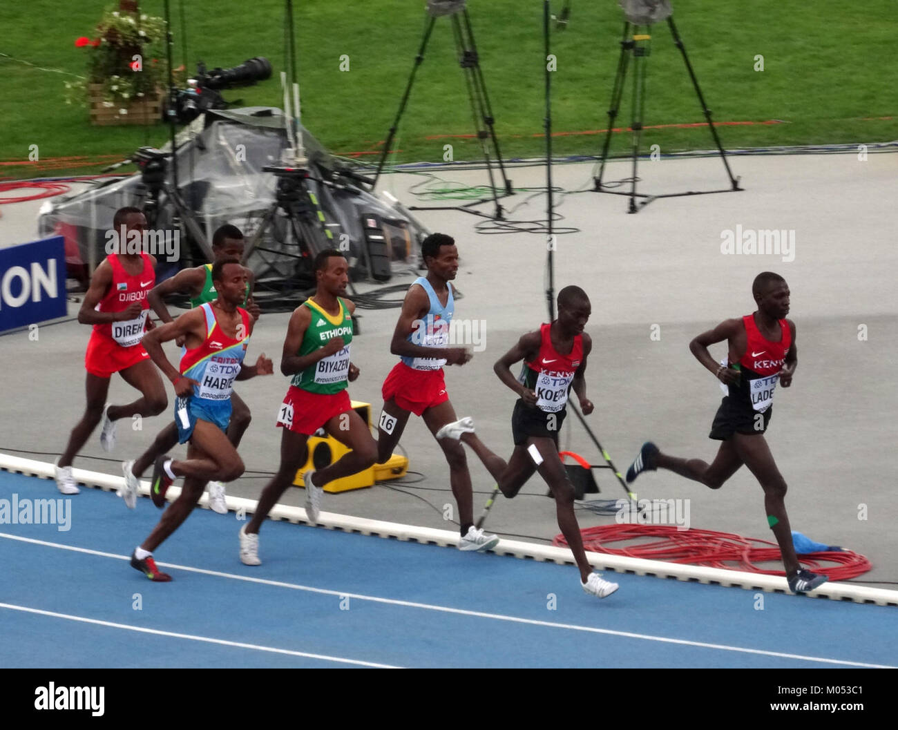 The men's 5000m final at the 2016 IAAF World U20 Championships in ...