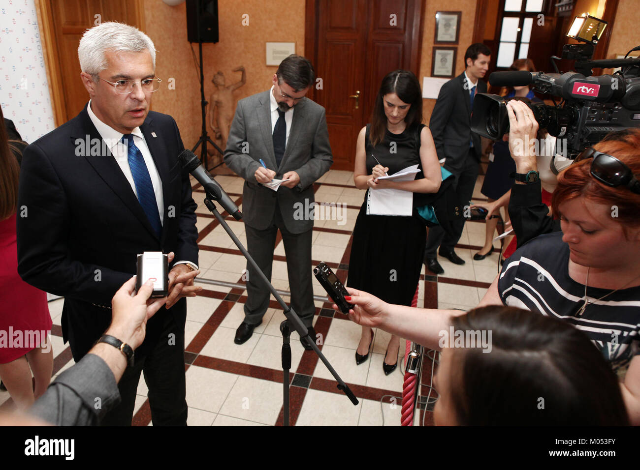 A briefing by the State Secretary I. Korcok following the informal ...