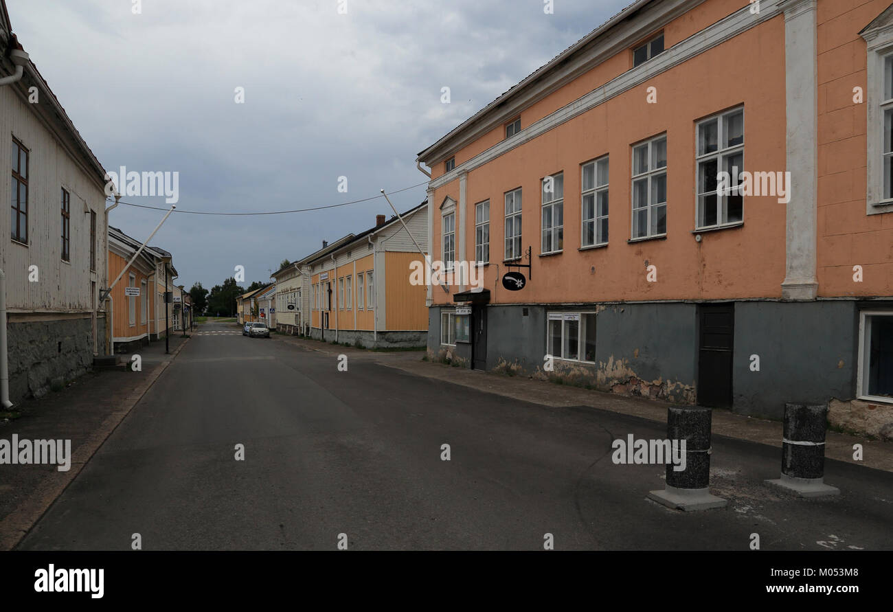 A street view of Brahenkatu in Raahe, Finland, taken on July 31, 2016 ...