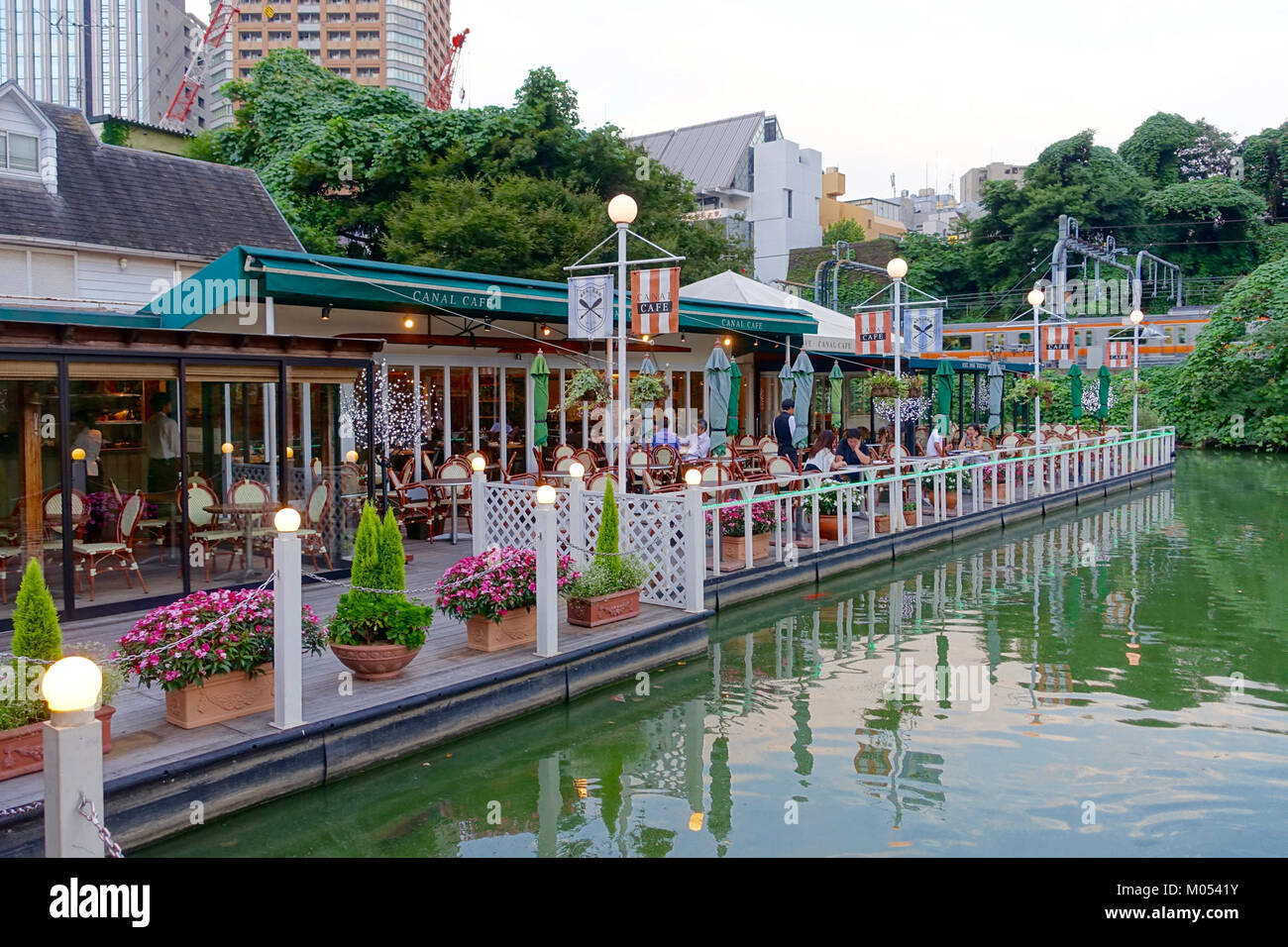 The Canal Cafe in Tokyo, Japan, is a well-known restaurant with a ...