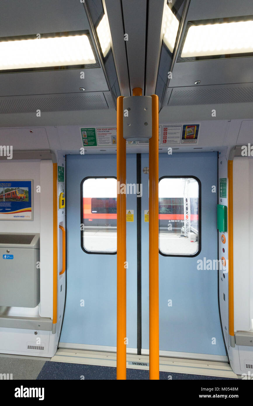 The British Rail Class 707 trains, part of South West Trains, were showcased at InnoTrans 2016 ...