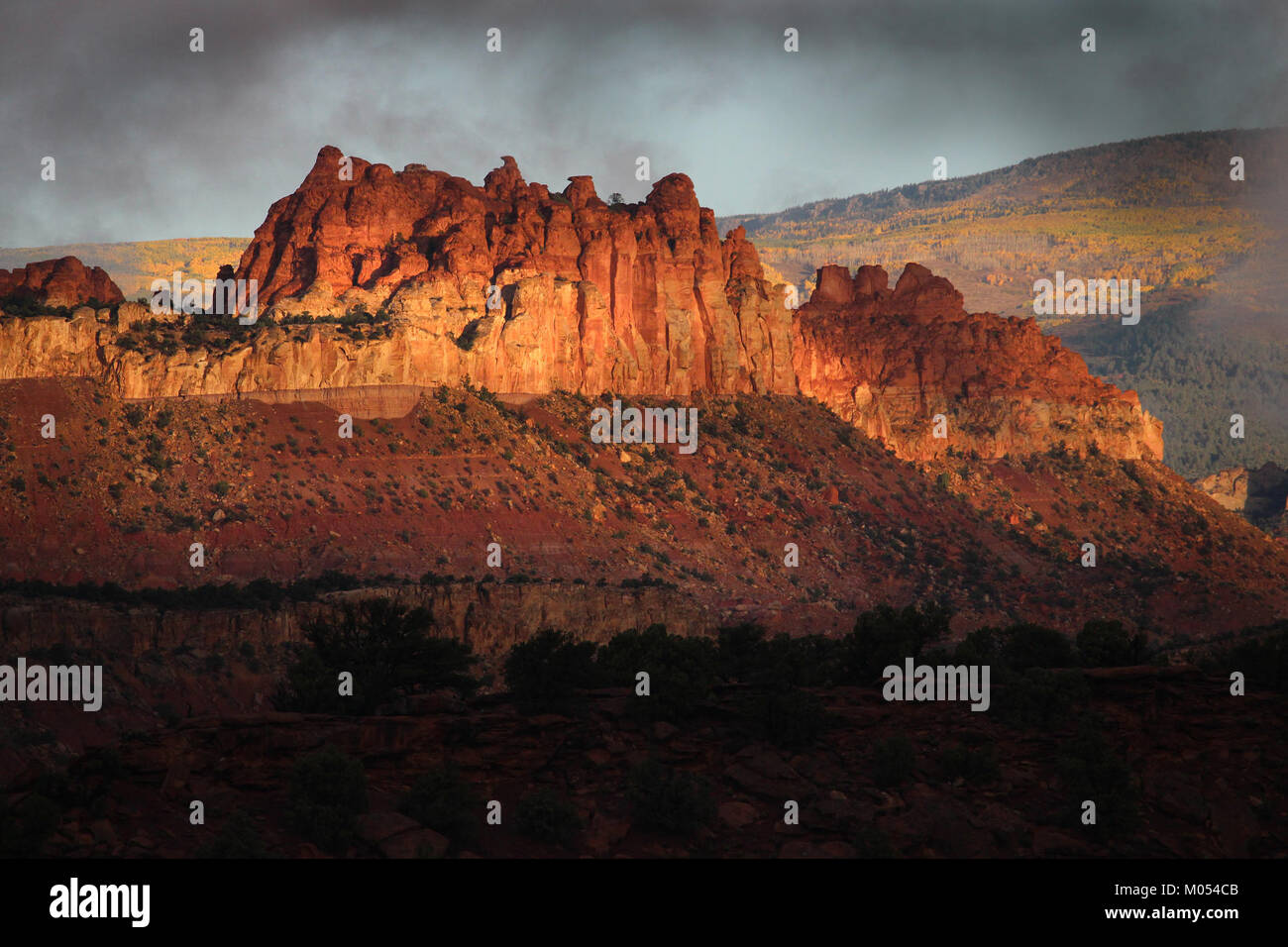 This photograph captures the vibrant fall colors of Boulder Mountain ...
