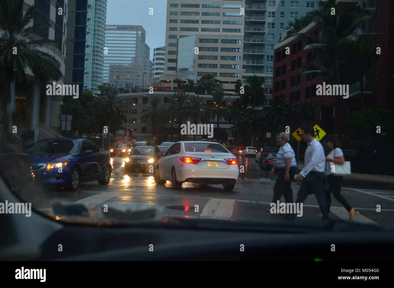 In Miami's Brickell district, high tide has caused water to overflow ...