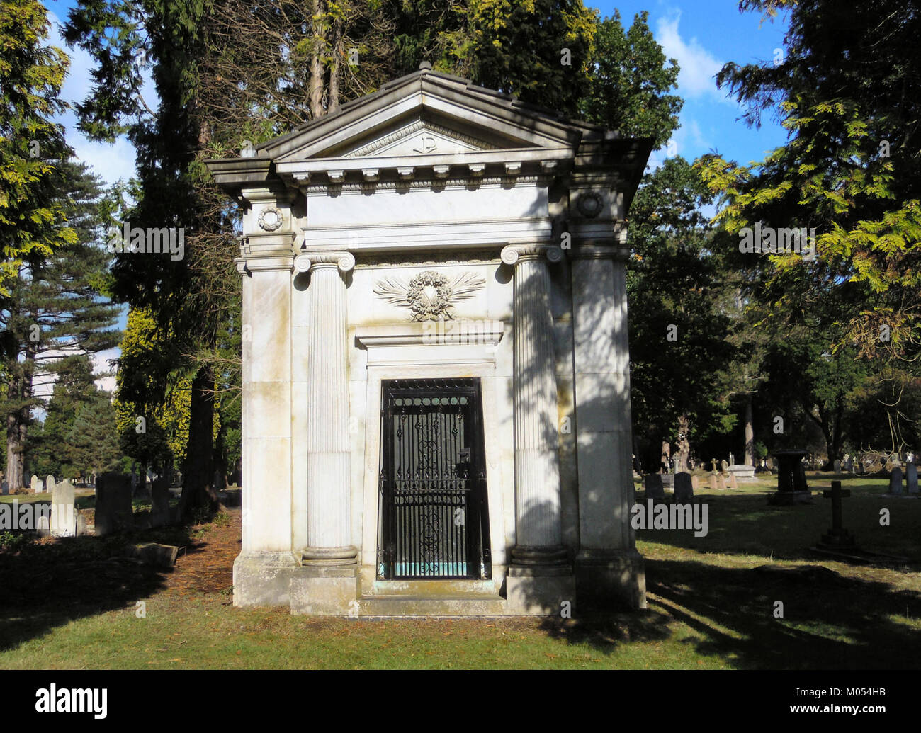 The Boulton Family Vault is located at Brookwood Cemetery in Surrey ...