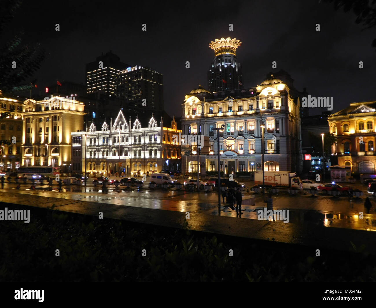 The Bund is a prominent waterfront area in Shanghai, China, known for ...