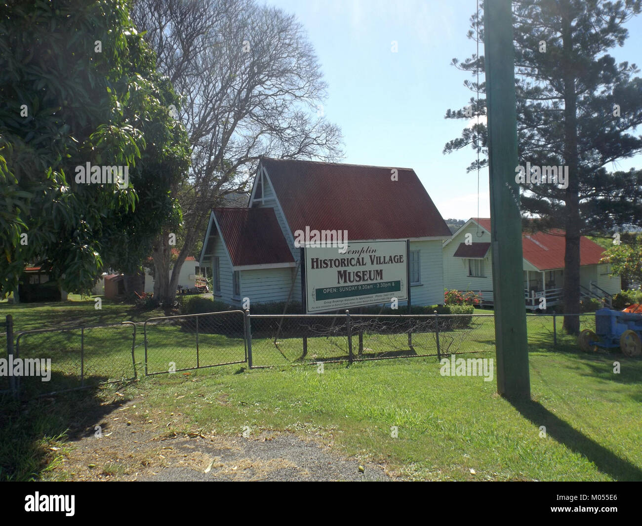 The building at Templin Historical Village in Queensland serves as a ...