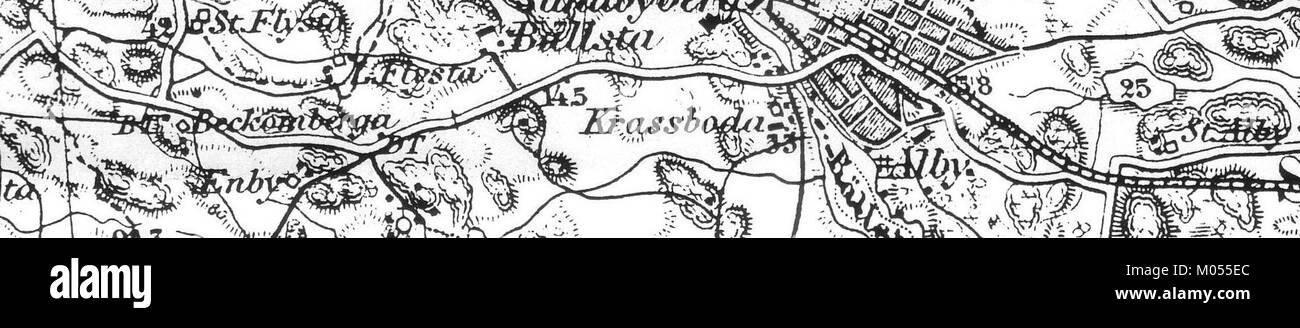 Brommakarta is a historical map from the 1800s, showing the geographic ...