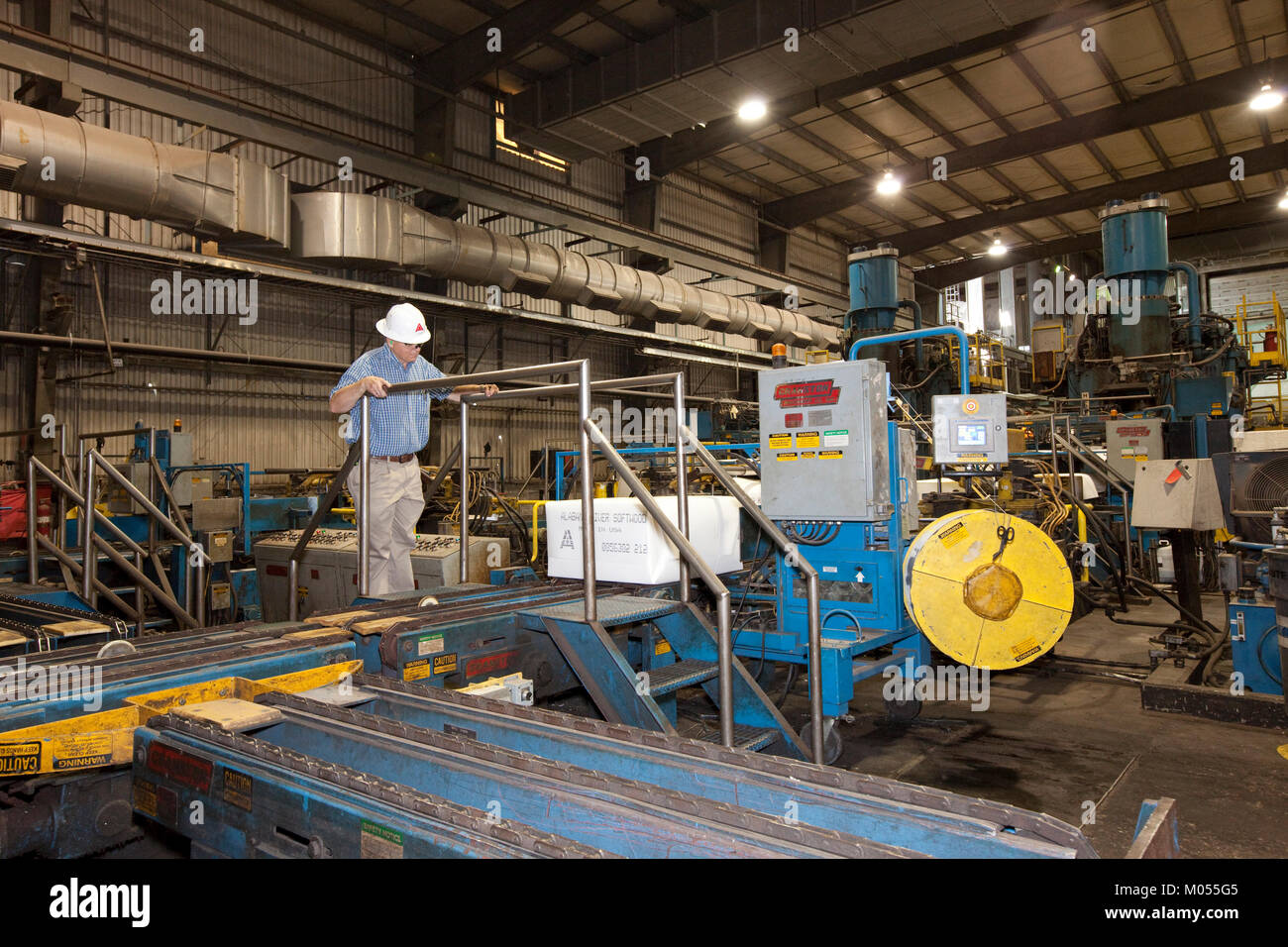 Factory Floor at Pulp Company Stock Photo - Alamy