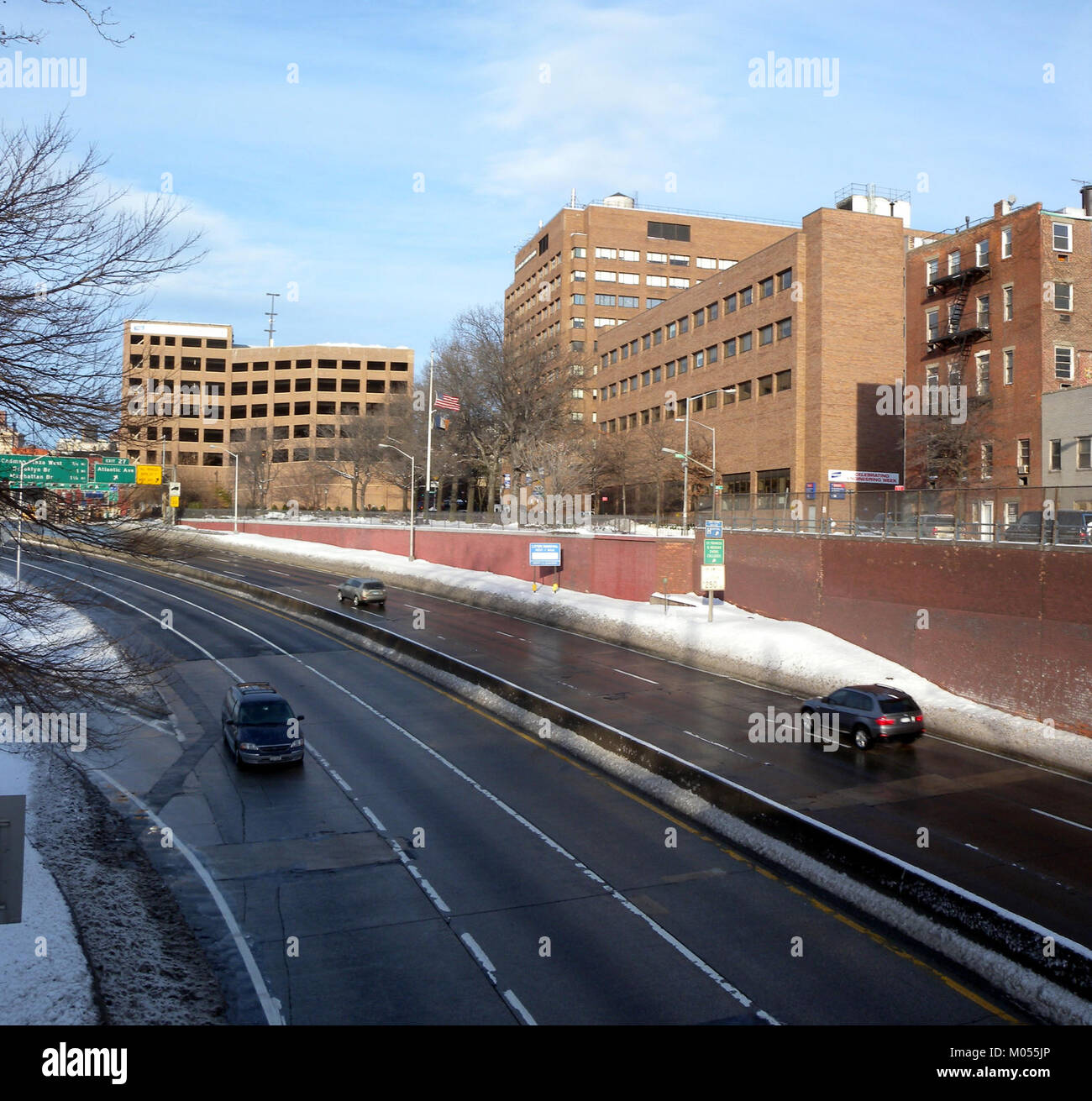 Bqe expressway brooklyn queens expressway highway hi-res stock ...