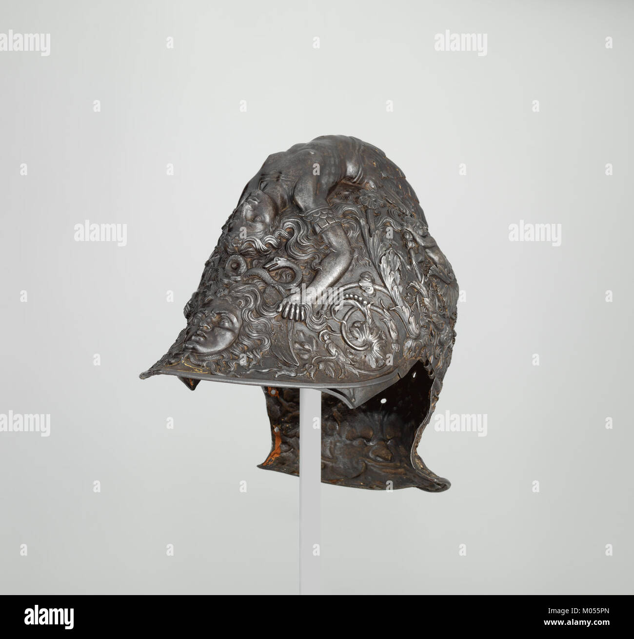 A Burgonet helmet, from the 16th century, is a distinctive piece of ...