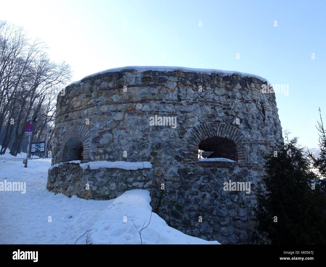 An image of the BVCojocari Bastion, part of a historic fortress. The ...