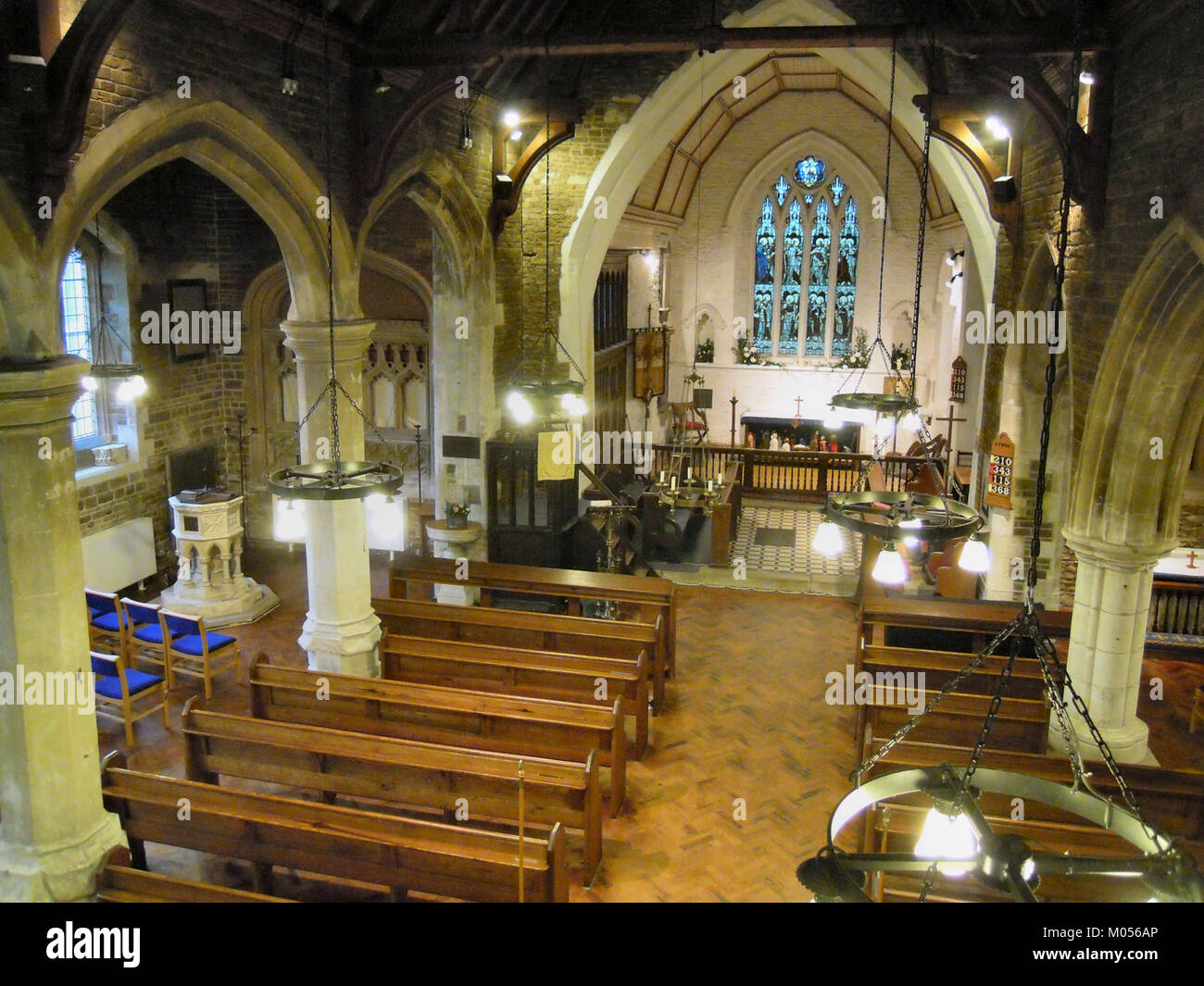 The nave of Campton Church is a central feature of the church, known ...