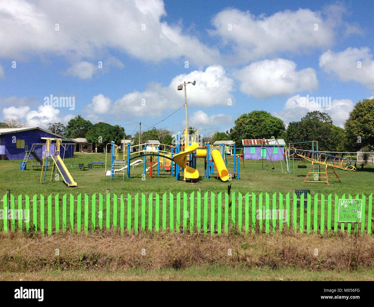 Bullet Tree Falls playground Stock Photo - Alamy