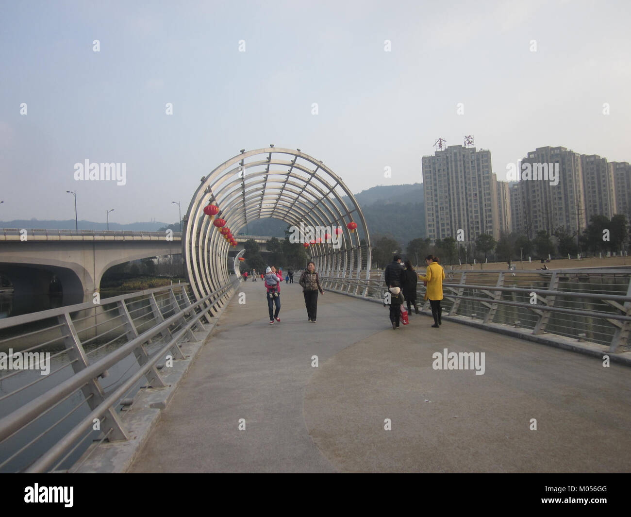 Bridge over Meixi Lake, picture1 Stock Photo - Alamy