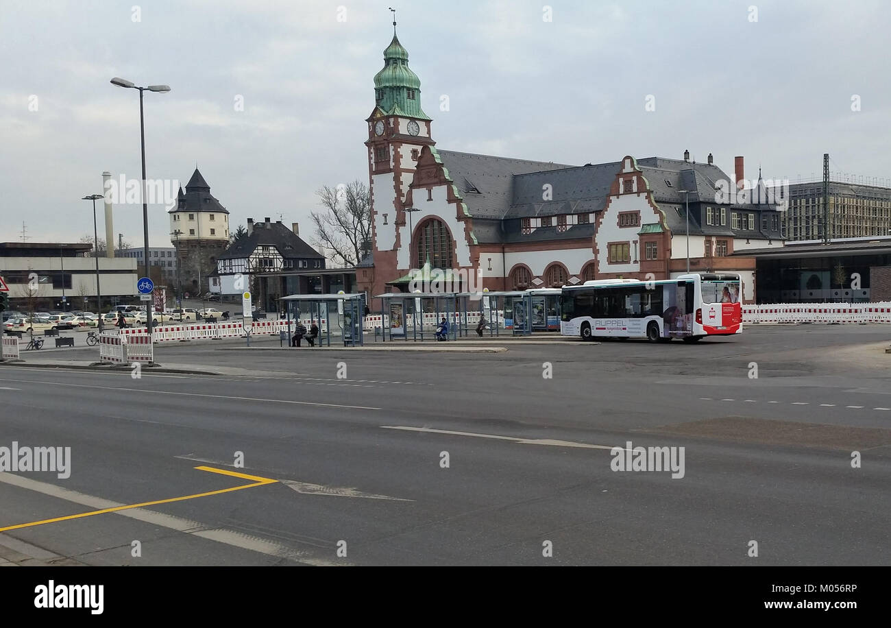 The bus station in Bad Homburg, known as ZOB, is a key transportation ...