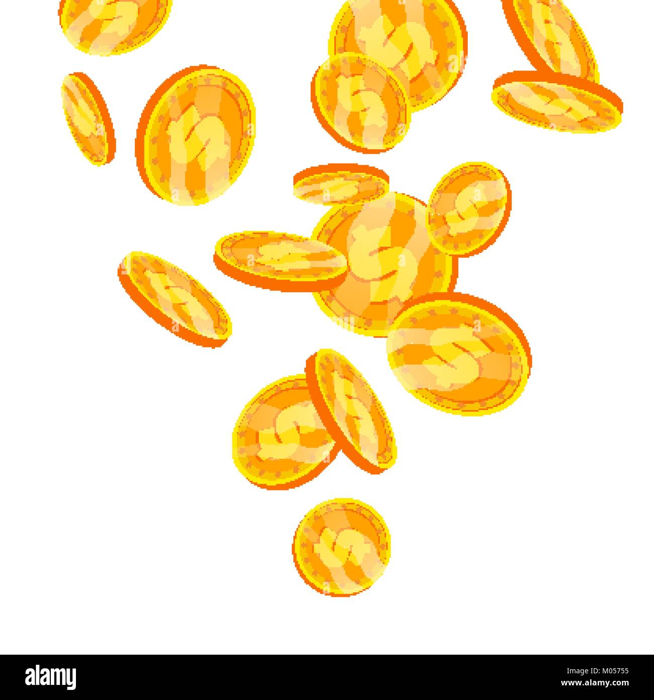 Falling Gold Coin Clipart