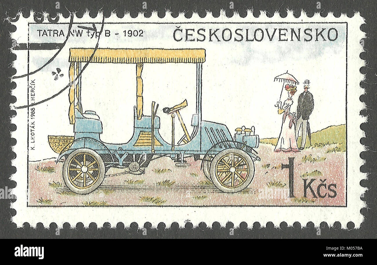Czechoslovakia - stamp 1988, Issue Means of transport, Series Historic ...