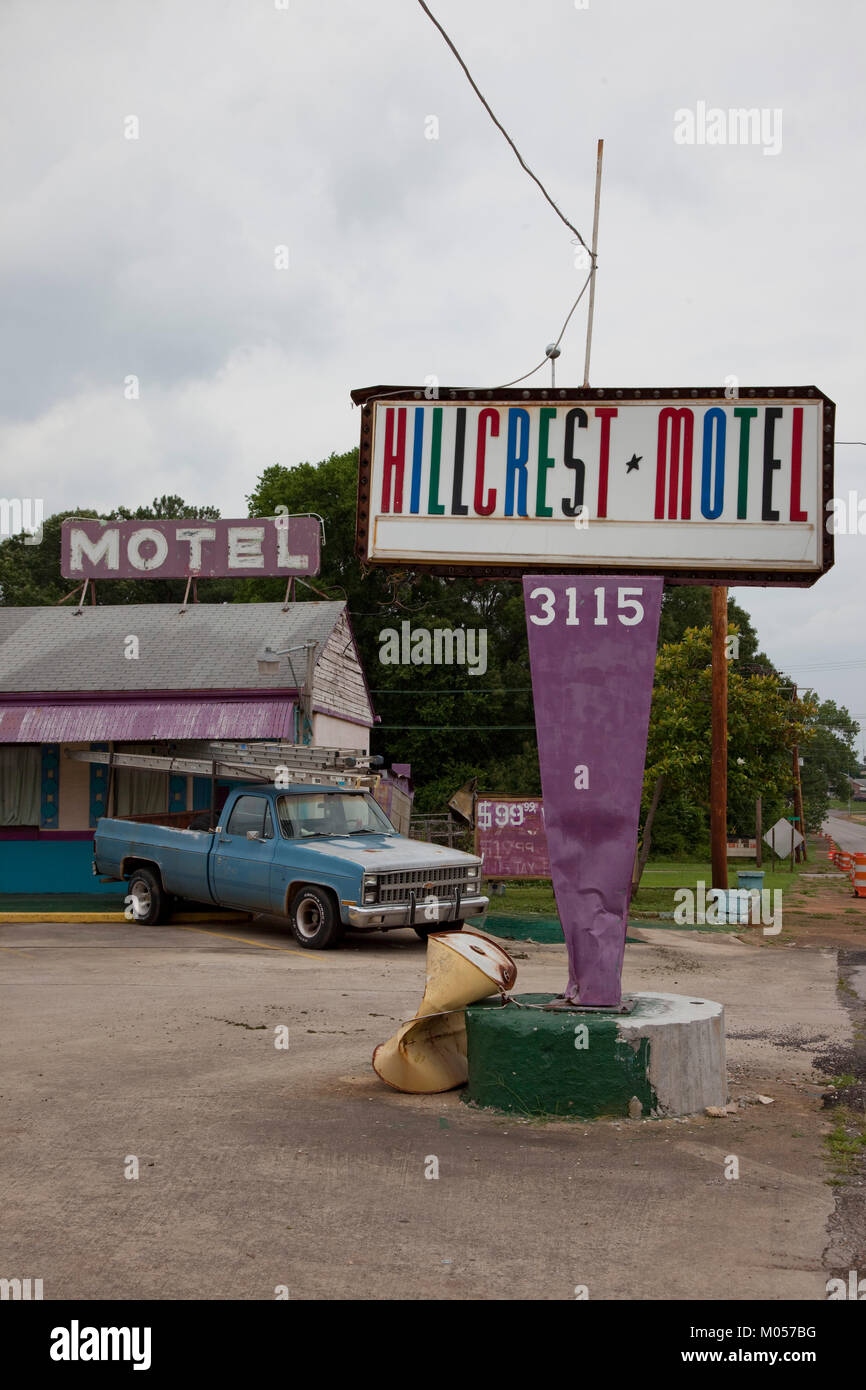 Colorful Hillcrest Motel Stock Photo - Alamy