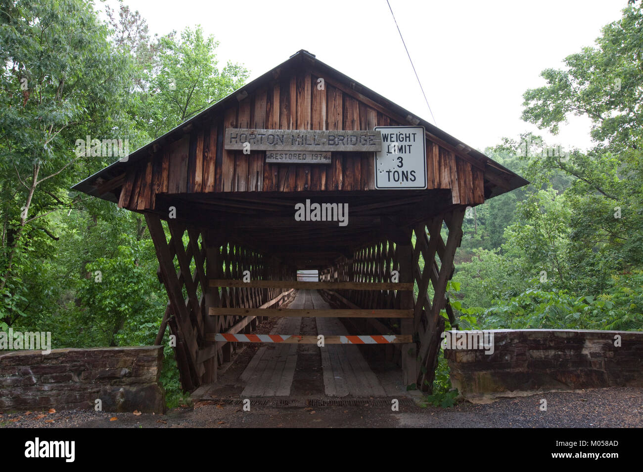 Horton Mill covered bridge, Blount County, Alabama Stock Photo - Alamy