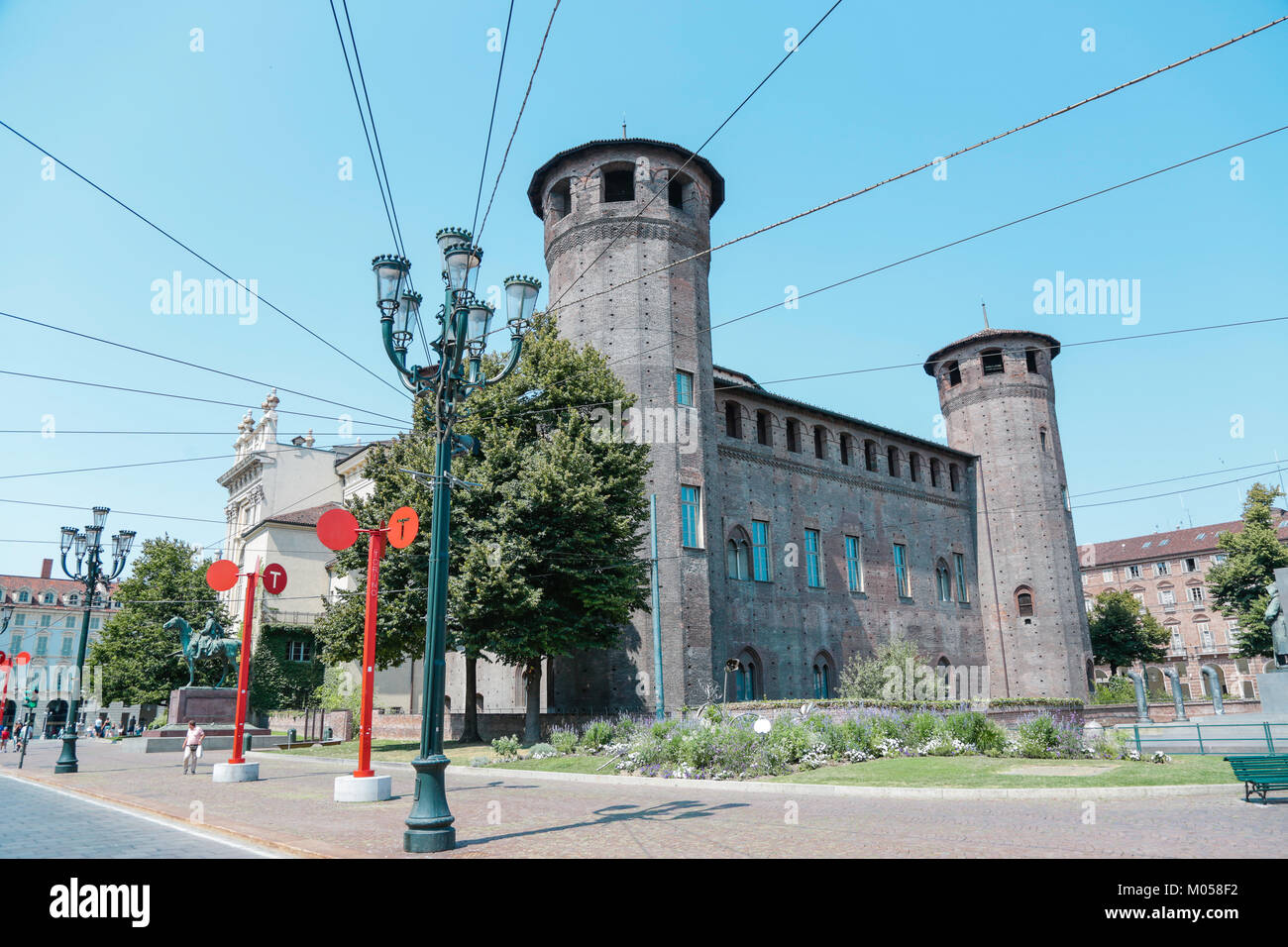 Turin, Italy: royal residence Palazzo Madama and historical palaces in ...