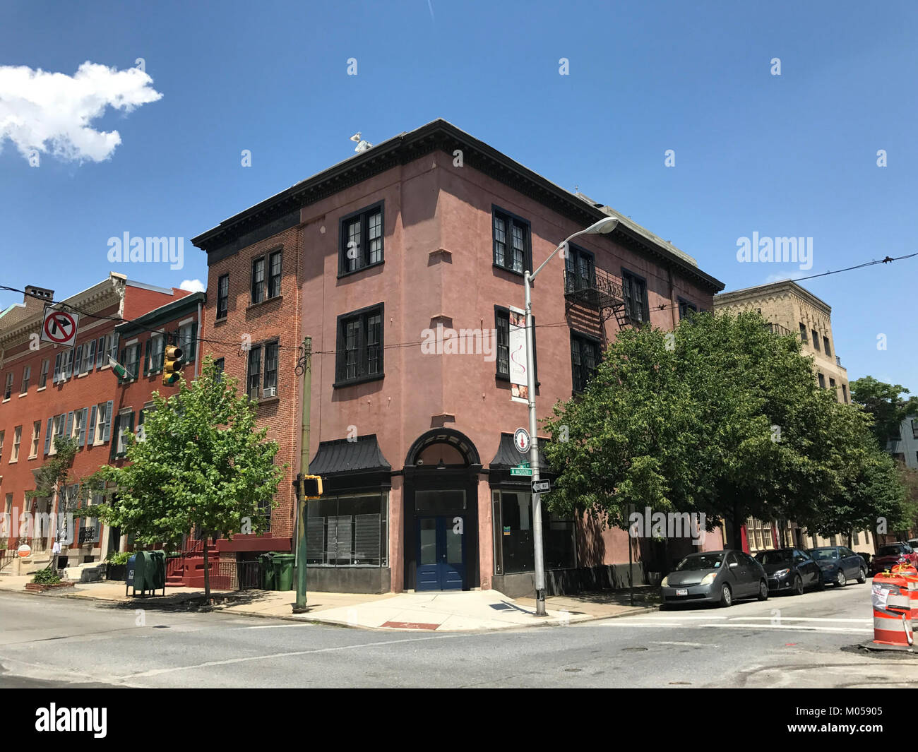 This image shows a building on Park Avenue in Baltimore, Maryland ...