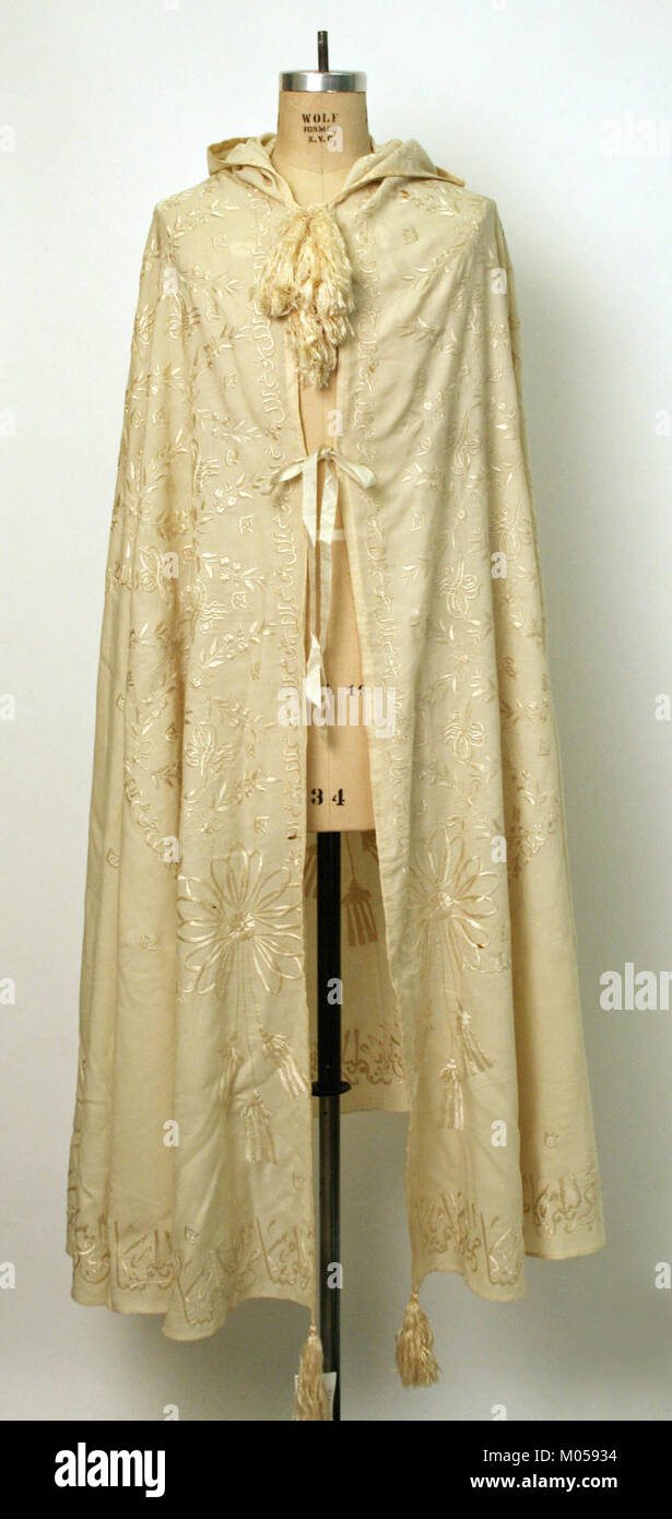 A historical garment known as Burnus, held in the MET collection ...