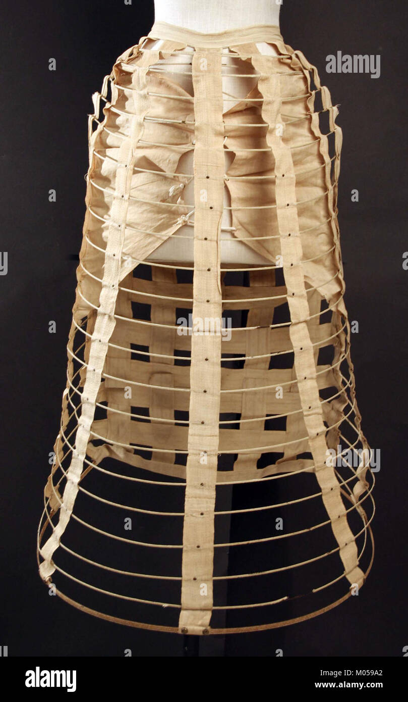 The Cage Crinoline, a fashion item from the mid-19th century, was an ...