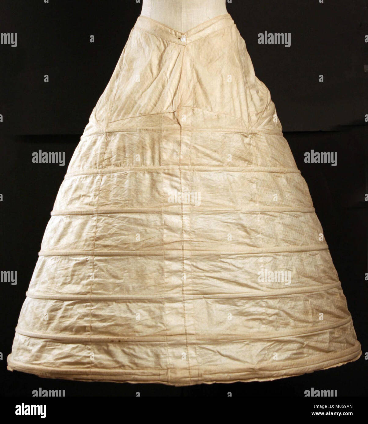 This is an image of a cage crinoline, a type of undergarment worn ...