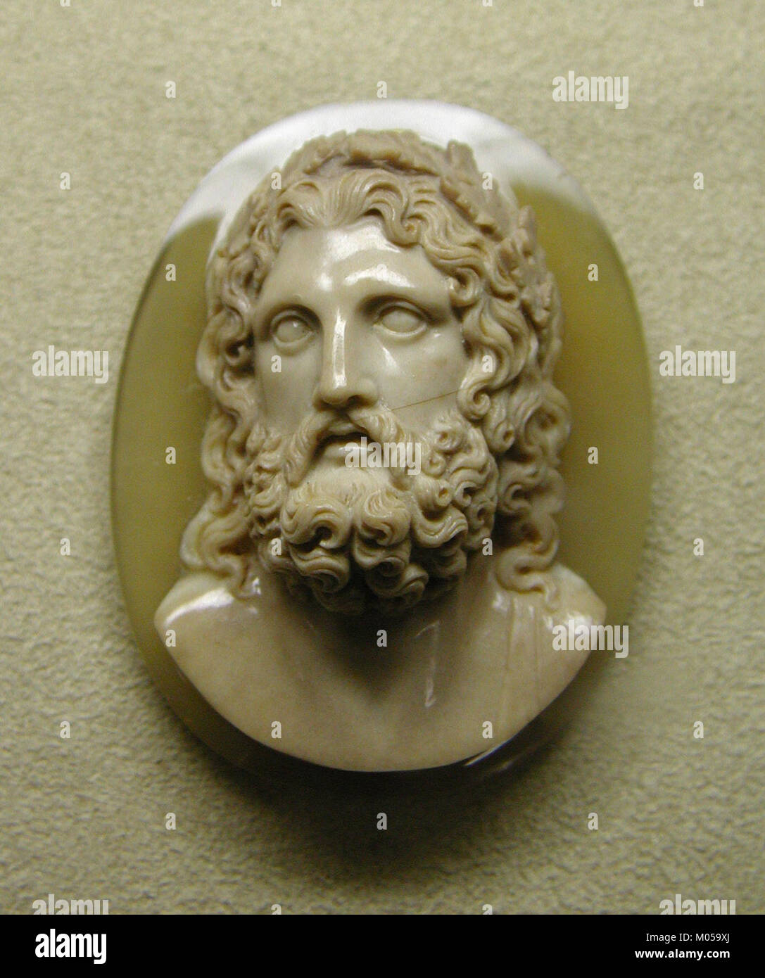 A Roman bust of Jupiter, representing the king of the gods, housed in ...