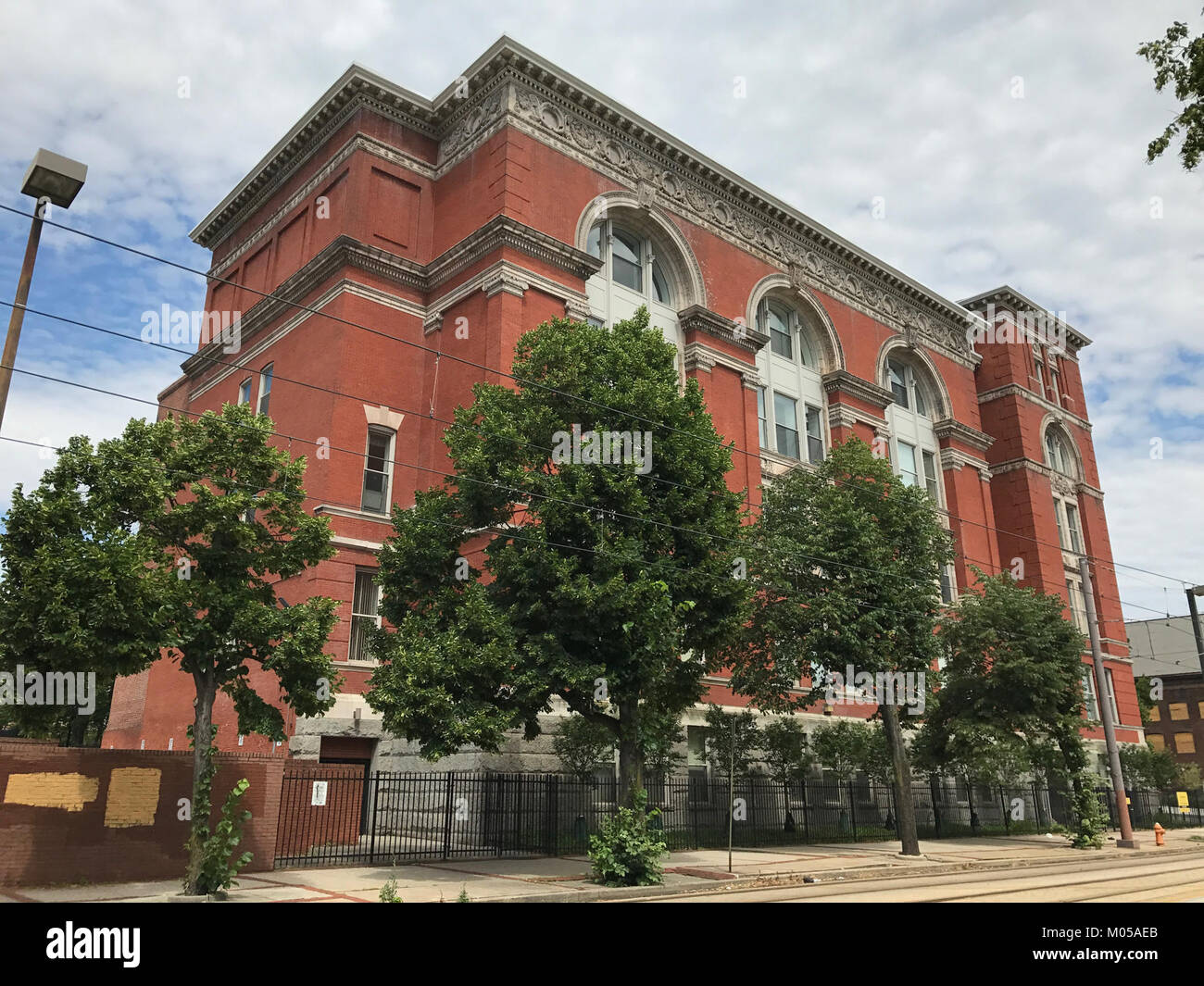 The buildings on Howard Street in Baltimore, Maryland, reflect the city ...