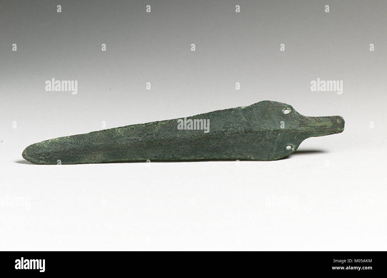 The bronze dagger blade, dated to an ancient period, is housed in the ...