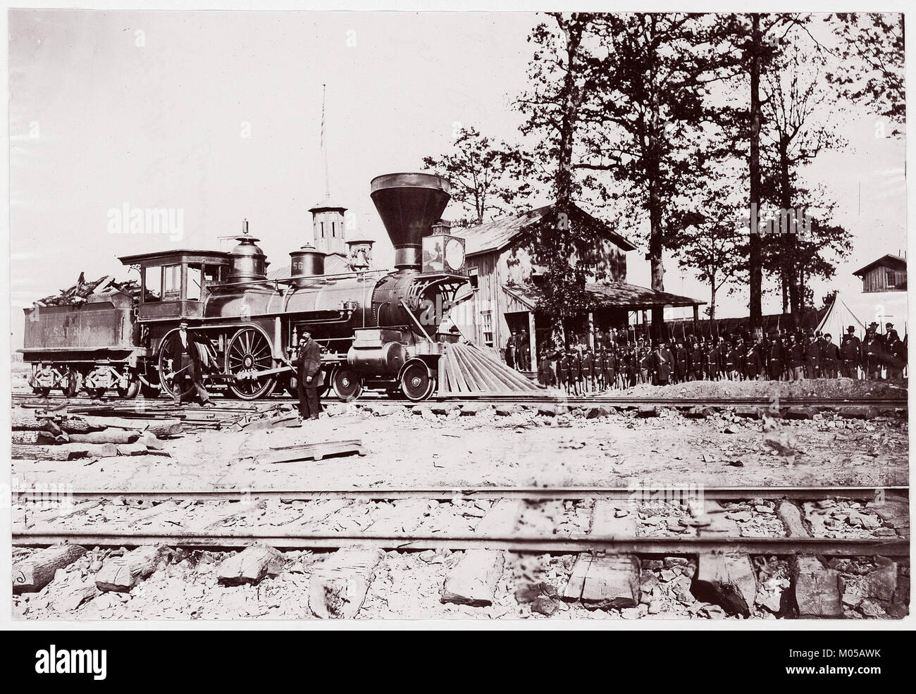 An image of the 34th Massachusetts Infantry's camp at Miner's Hill ...