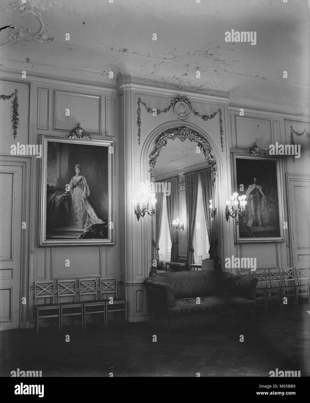 This image shows the British Embassy and Ambassador Bland in an ...