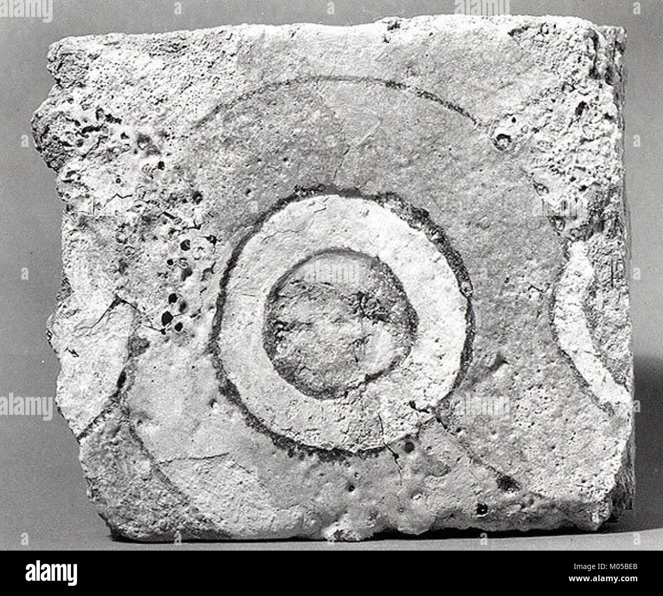 A brick fragment featuring a guilloche design, dating back to ancient ...