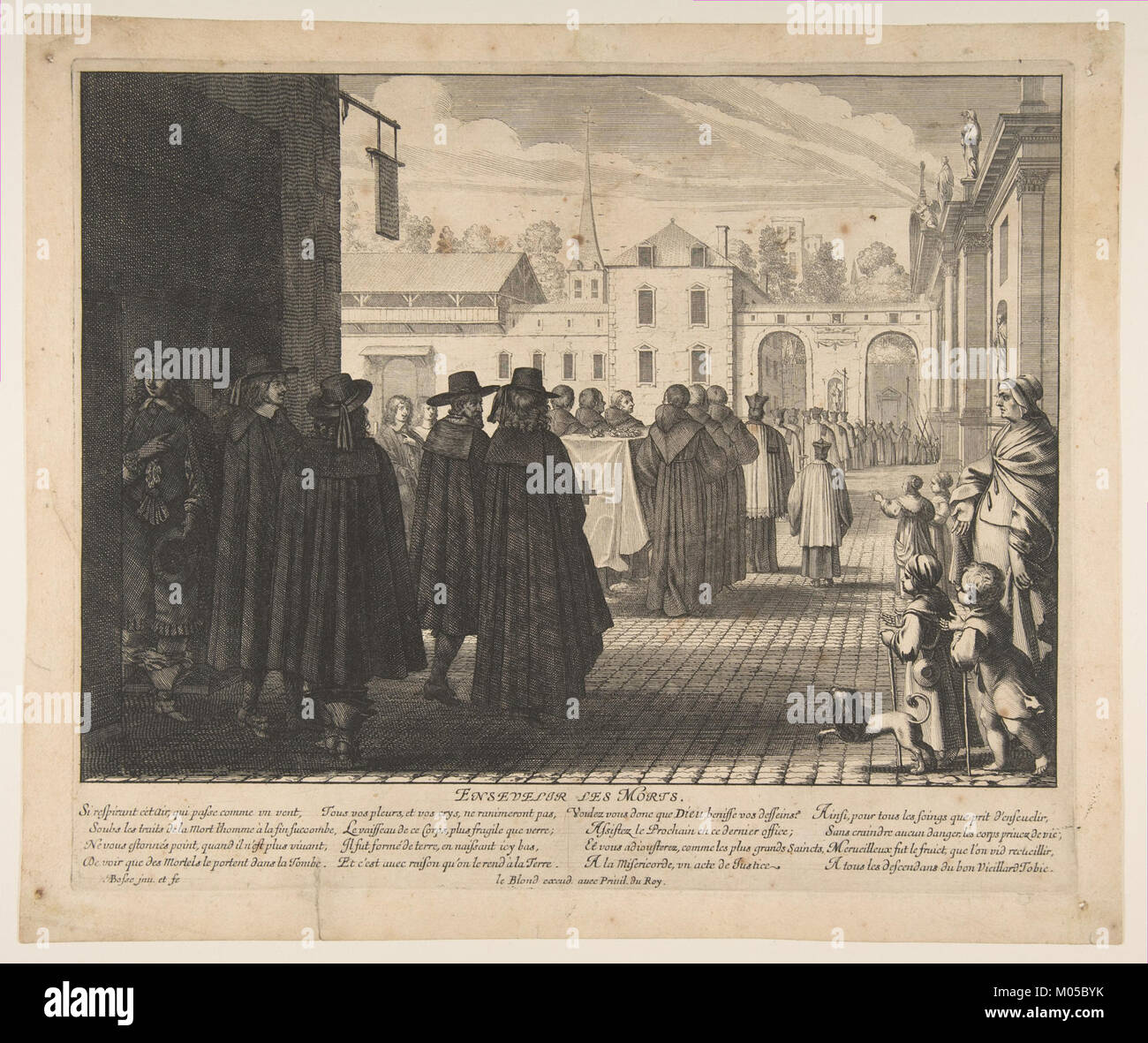 This image, titled 'Burying the Dead,' is part of an artwork that ...