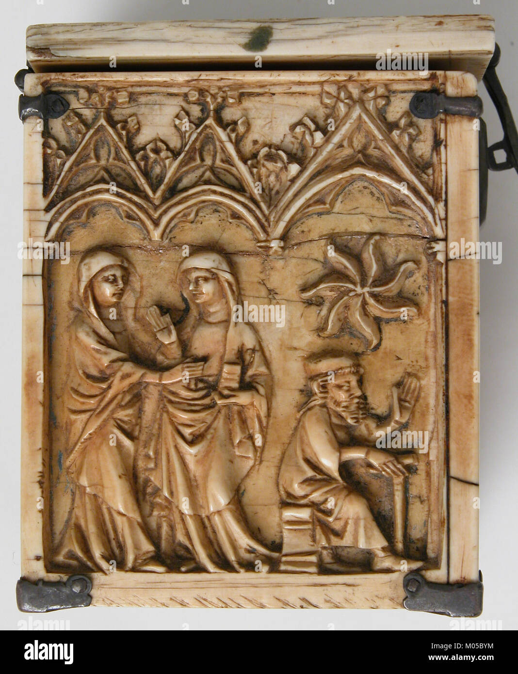 A box depicting scenes from the Infancy of Christ, housed in the MET ...