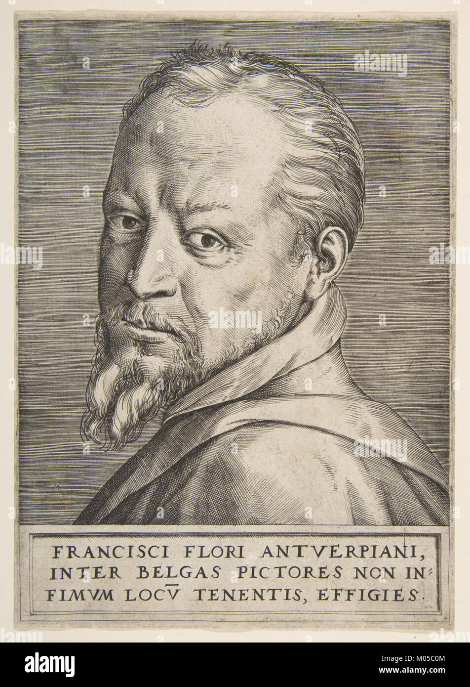This bust portrait of Frans Floris, a 16th-century Flemish artist, is ...