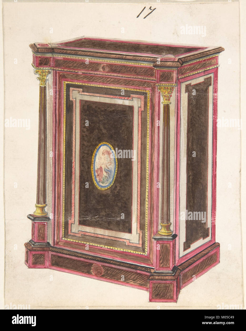 The Cabinet Design, displayed at The Metropolitan Museum of Art, is a ...