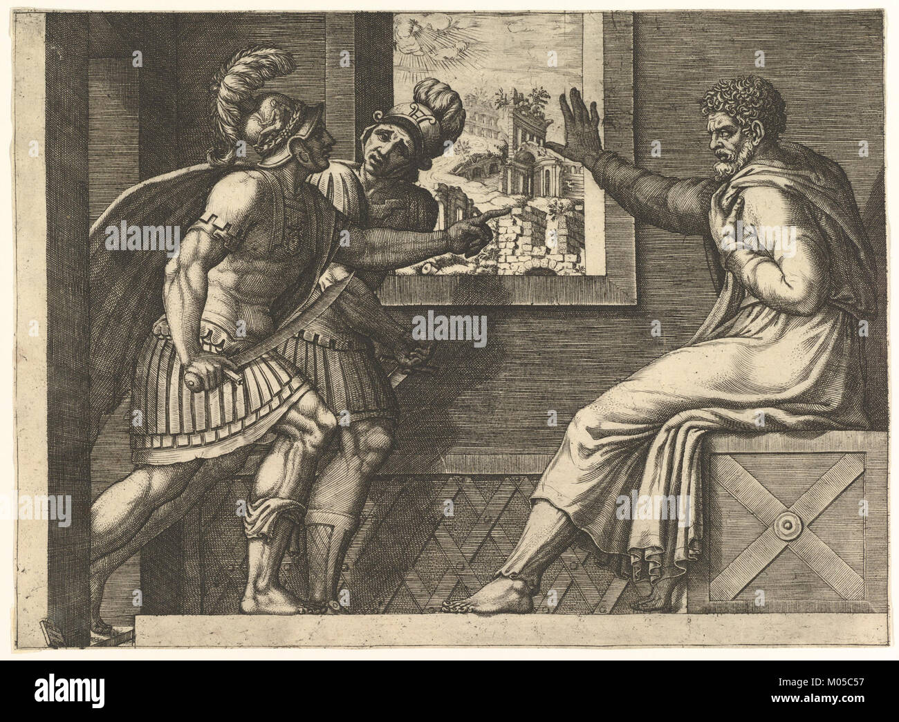 Two cimbrian soldiers hi-res stock photography and images - Alamy