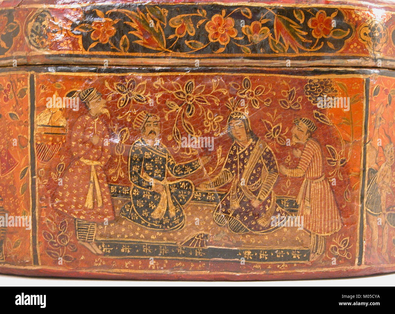 This box, part of the MET collection, features scenes depicting an ...
