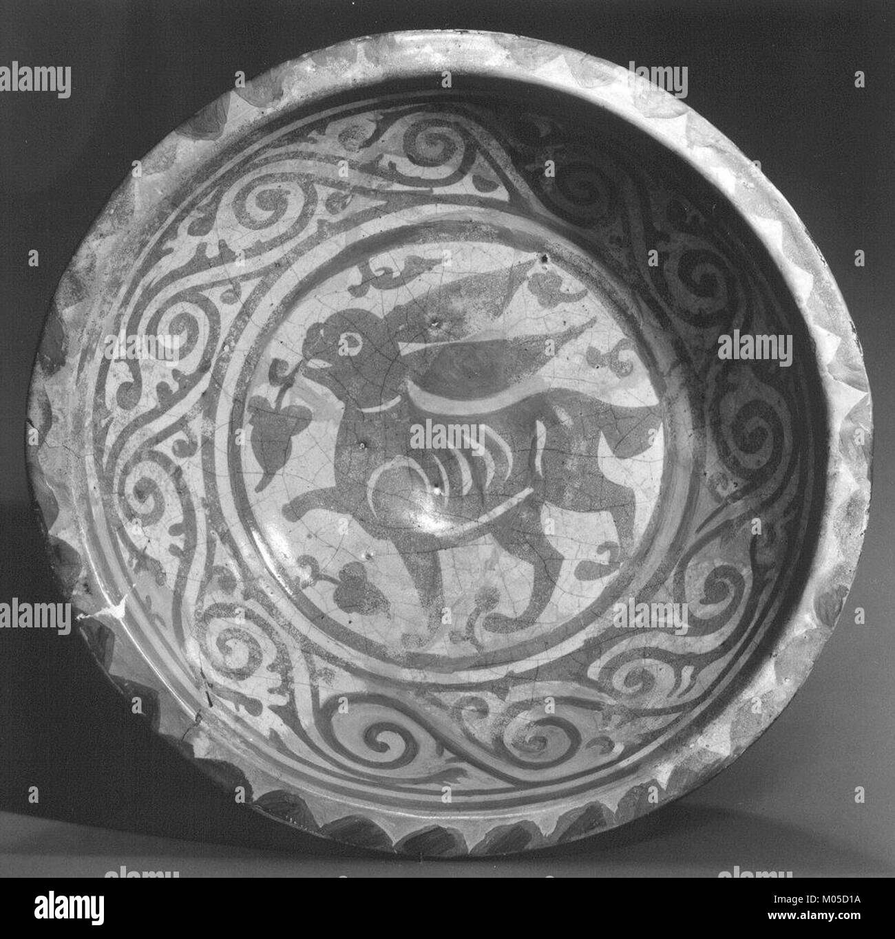 This bowl, depicting a running hare, is a fine example of ancient art ...