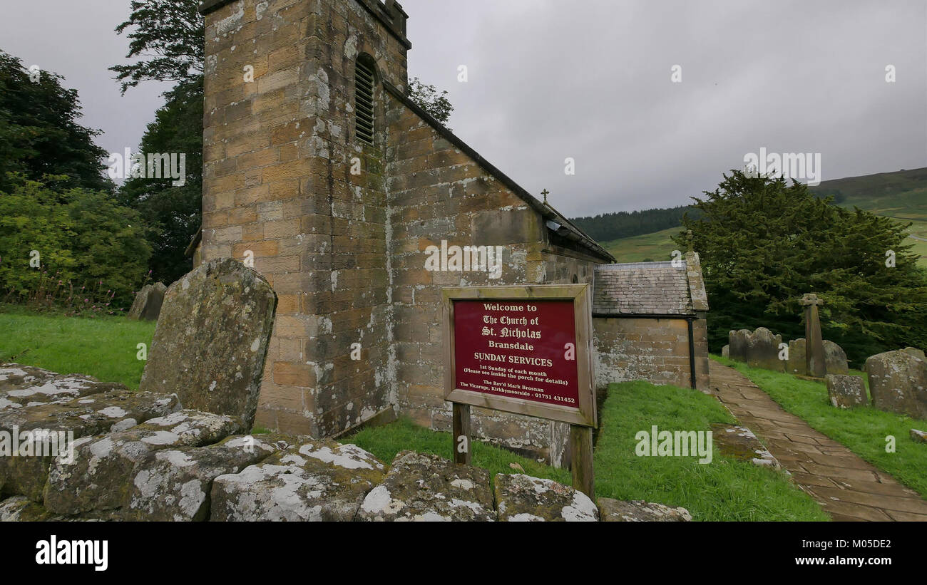 Bransdale St Nicholas Church, located in the Yorkshire Dales, is a ...