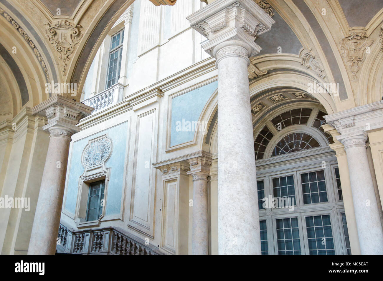 Turin, Italy: royal residence Palazzo Madama and historical palaces in ...