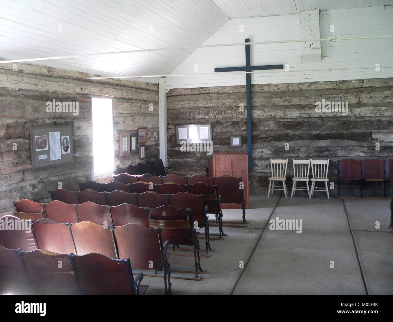 The interior of Brown Earth Church, a notable architectural and ...
